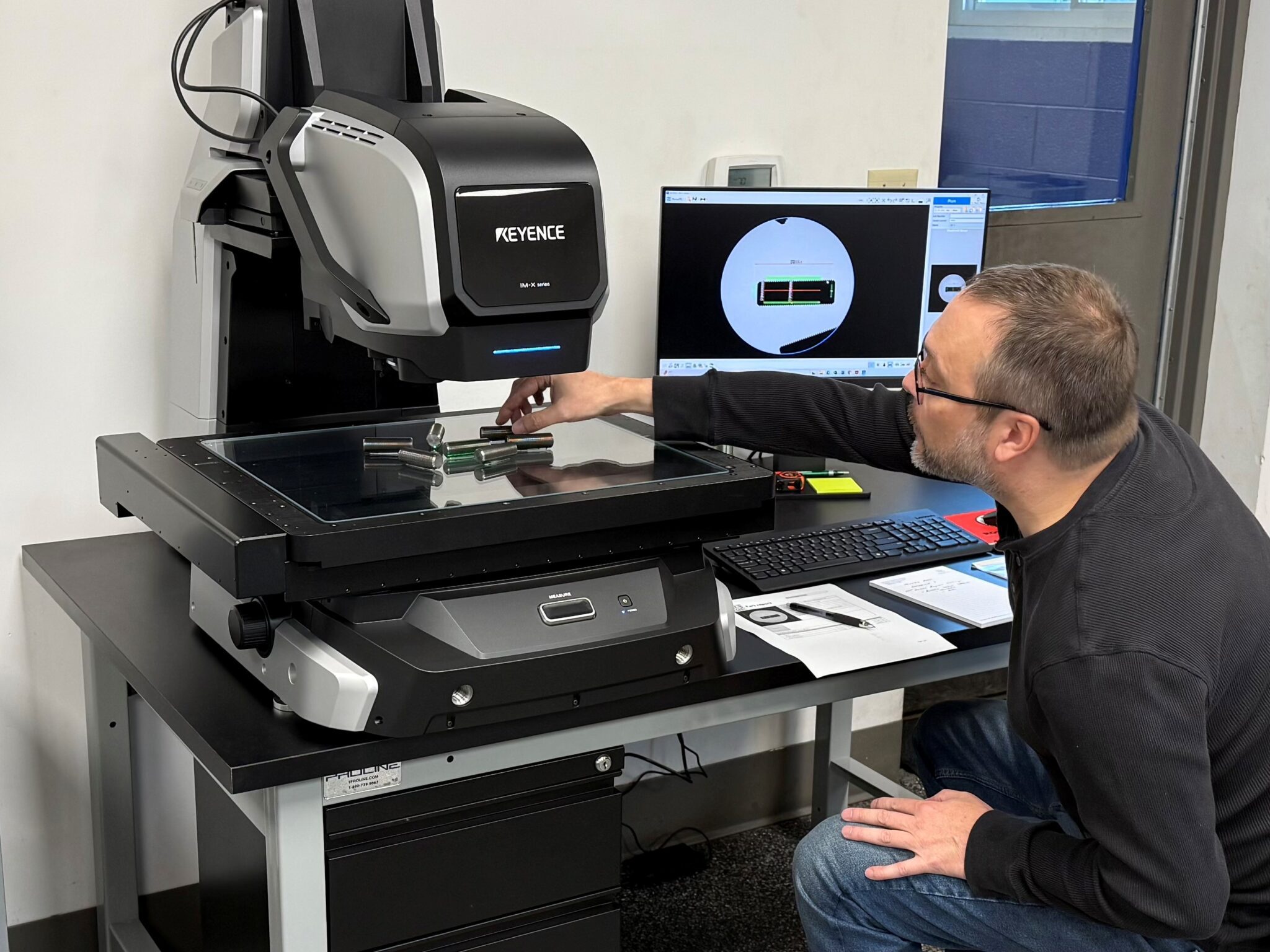Keyence Image Dimension Measurement System